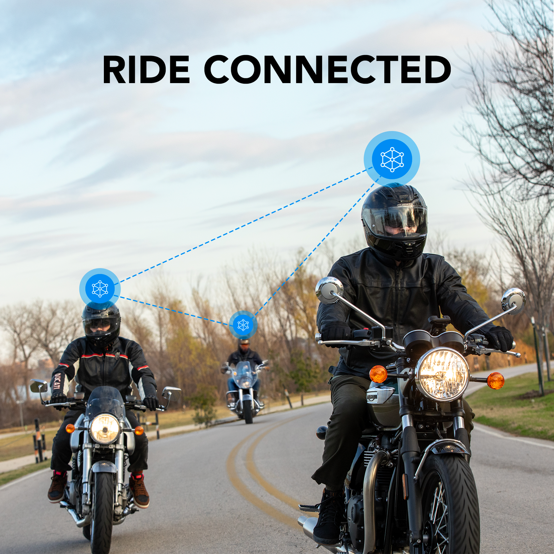 Sena Phantom Full Face Motorcycle Smart Communication Helmet with Mesh ...