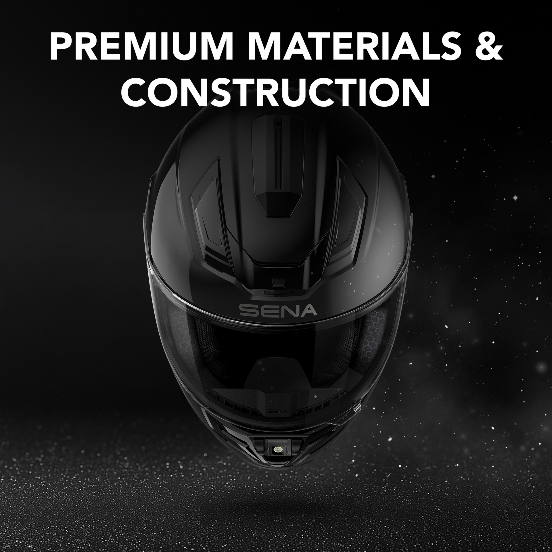 Sena Phantom Full Face Motorcycle Smart Communication Helmet with Mesh ...